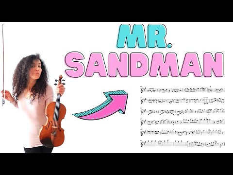 Mr. Sandman 🎻 The Chordettes | Violin Play Along & Sheet Music | Cover By Eva Alexandrian