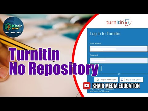 Akun Turnitin No Repository Adalah