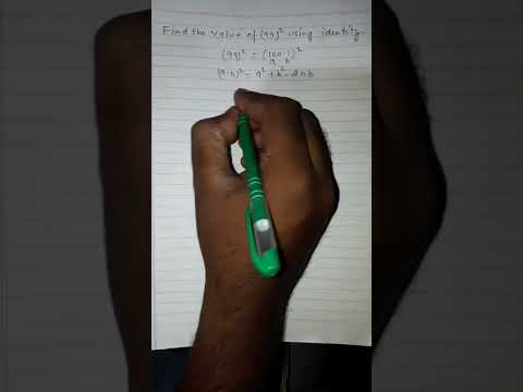Finding the Square of a number using identity