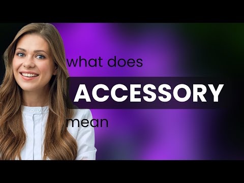 Accessory — what is ACCESSORY definition