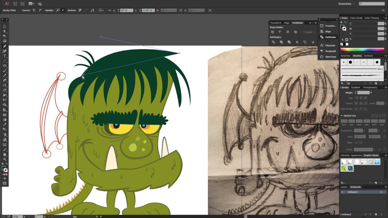 TIME LAPSE - Vectorizando un monstruo