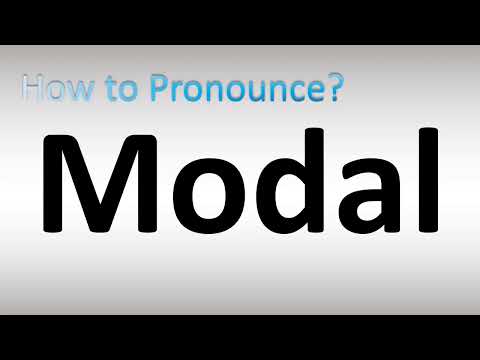 How to Pronounce Modal