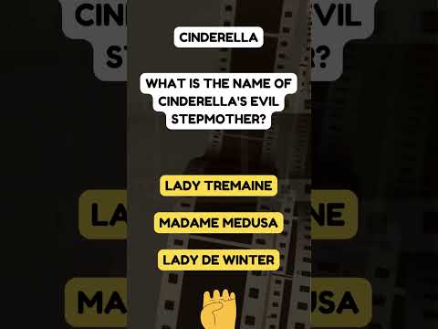 WHAT IS THE NAME OF CINDERELLA'S EVIL STEPMOTHER? #trivia #quiz