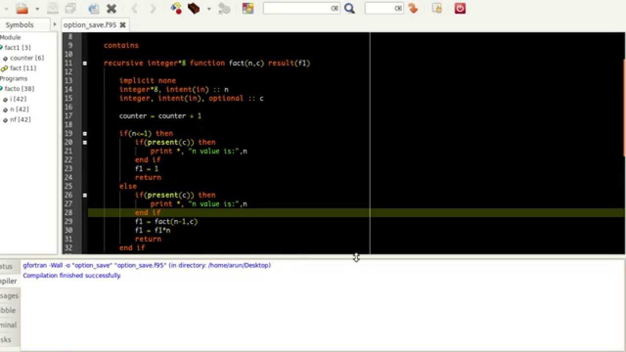 Advanced Fortran Programming : 011 : Optional Parameters and Variables in module