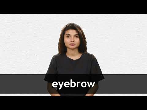 How to pronounce EYEBROW in American English