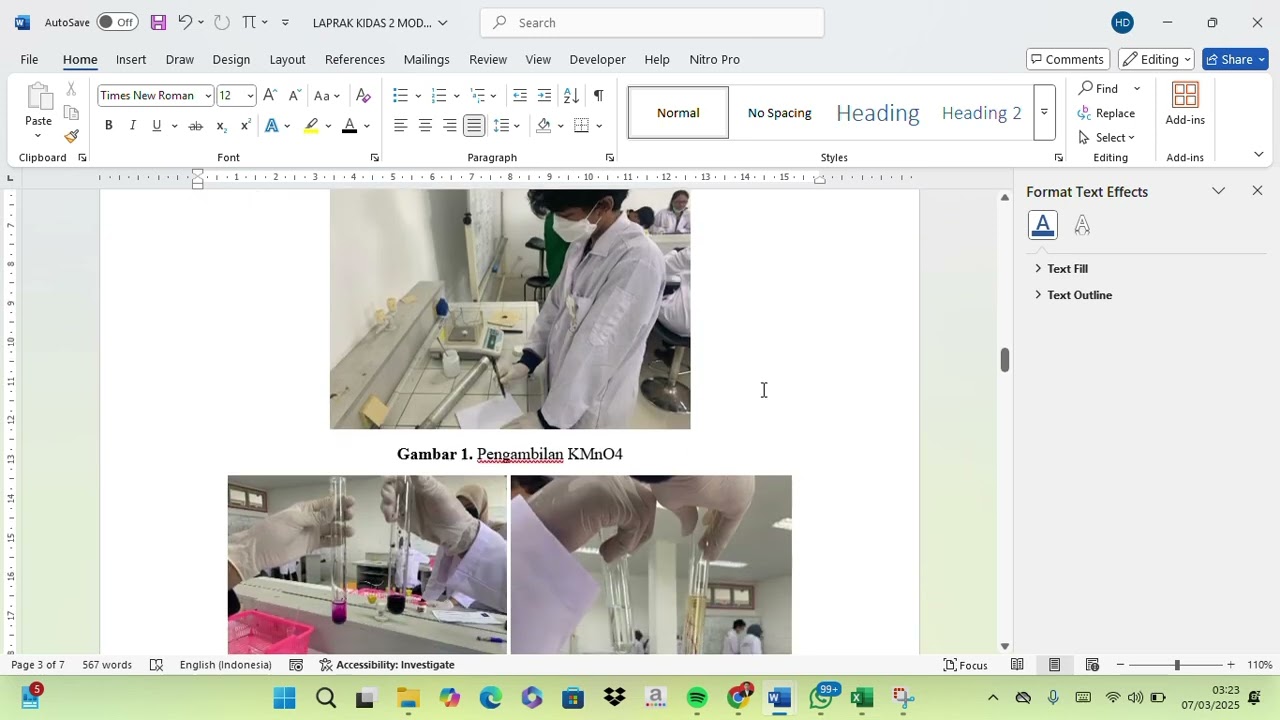 TUTORIAL LAPORAN PRAKTIKUM KIMIA DASAR 2 KINETIKA DAN KESETIMBANGAN KIMIA (MODUL 2)