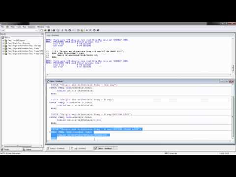 Introduction to SAS - PROC FREQ and MEAN (Module 07)