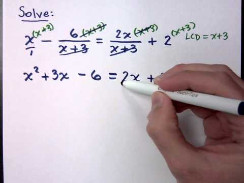 Solving Rational Equations, in Depth - Expii