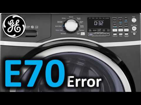 E70 Error Code SOLVED!!! GE Front Load Washer Washing Machine E7O