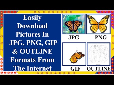 How To Download Images In JPG, PNG, GIF & OUTLINE Formats From Internet