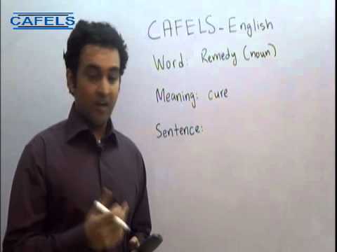 CAFELS (Basic English): Remedy Meaning and Sentence in Urdu/Hindi-Canada Qualified