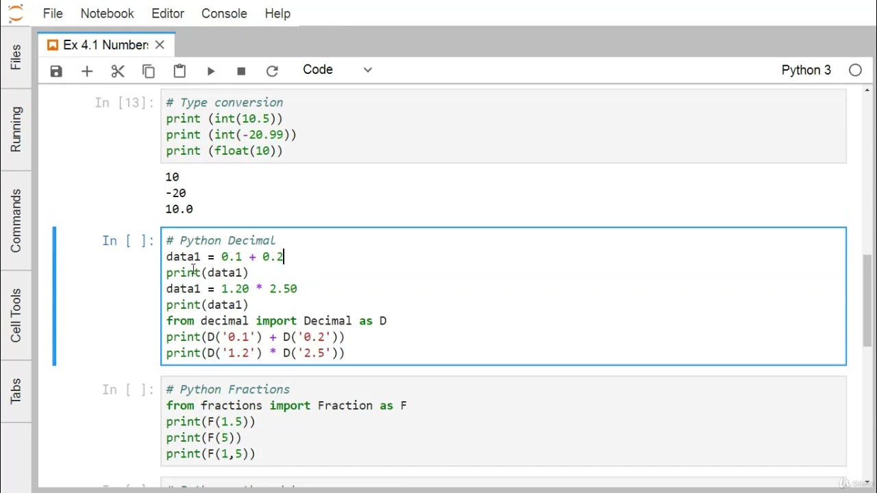 14 Tutorial 14  Python Numbers