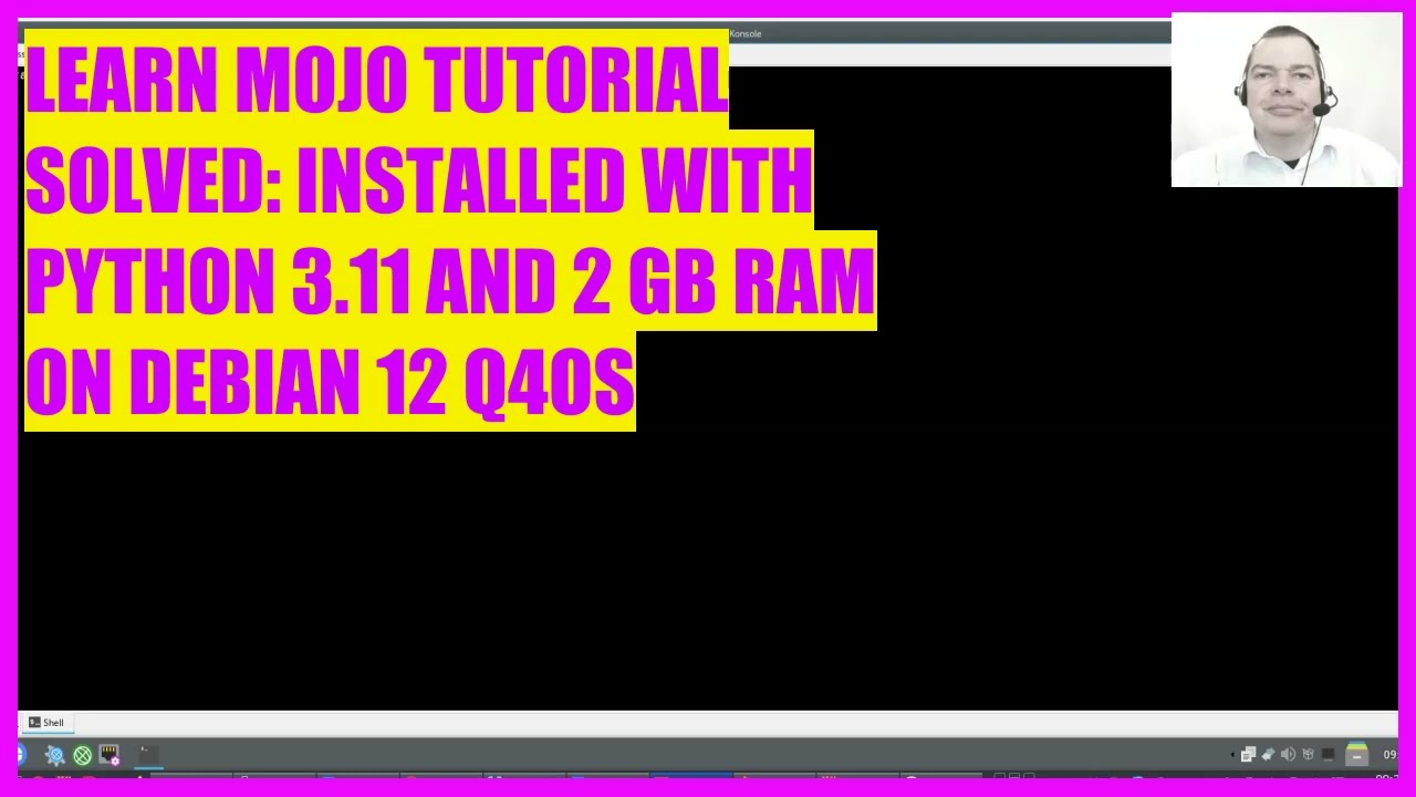 LEARN MOJO TUTORIAL - 9 SOLVED: INSTALLATION WITH PYTHON 3.11 AND 2 GB RAM ON DEBIAN 12 Q4OS