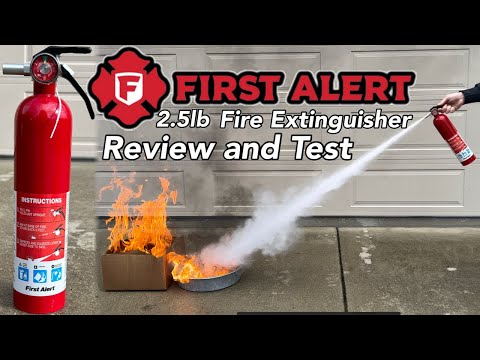 First Alert 2.5lb ABC Fire Extinguisher | Review and Test