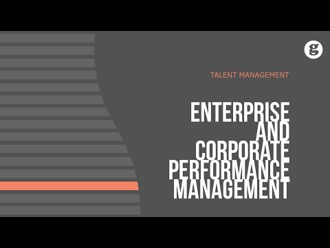 Enterprise and Corporate Performance Management