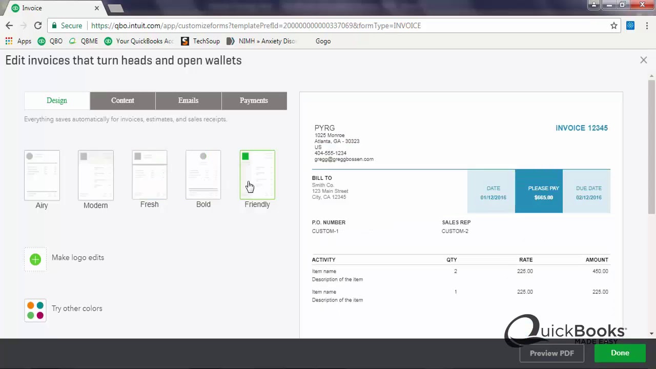 QuickTips™ Adding Your Logo in QuickBooks® Online