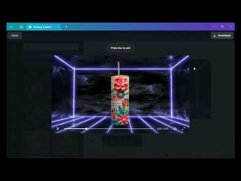 TUTORIAL youtube Rotating Tumbler Canva Template