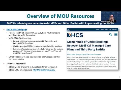 Local Health Department (LHD) MOU Template Post-Release Webinar