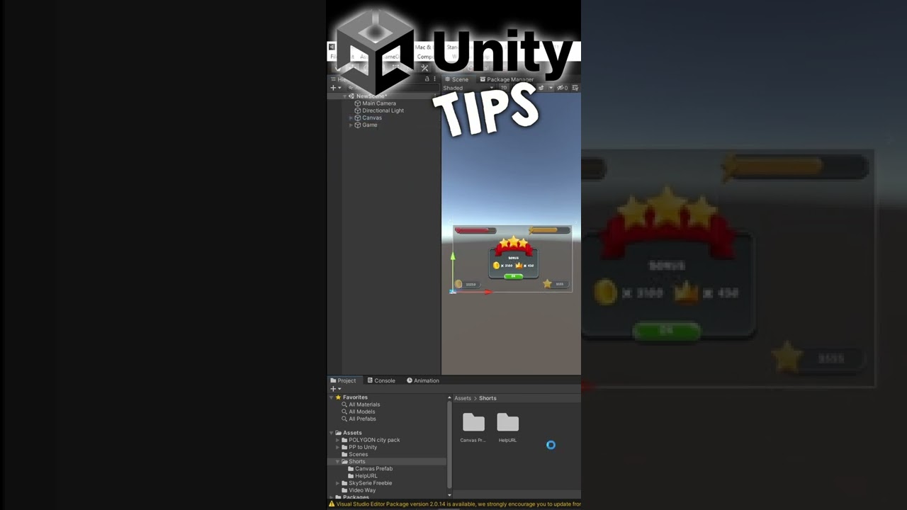 Avoid this canvas mistake | UnityTips #2 | #shorts