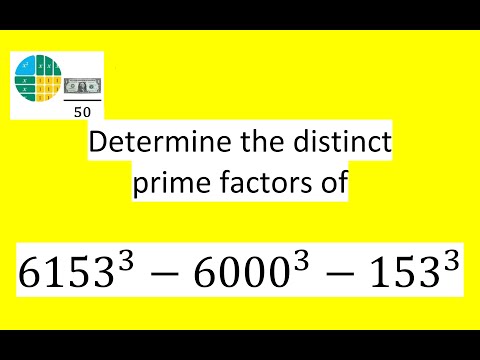 Determine the distinct prime factors of 6153^3 - 6000^3 - 153^3