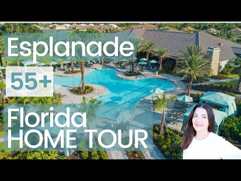 NEW CONSTRUCTION GATED COMMUNITY IN FLORIDA FOR SENIORS 55+ TOUR MODELS ESPLANADE BY TAYLOR MORRISON