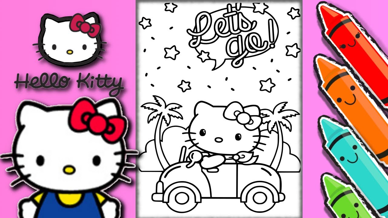 Coloring Hello Kitty | The Best Hello Kitty Coloring Page