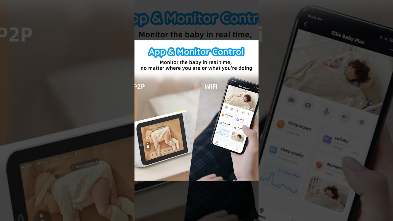 Tech Insights: Ellie Video Baby Monitor, Full AI Function Monitor with Camera and Audio