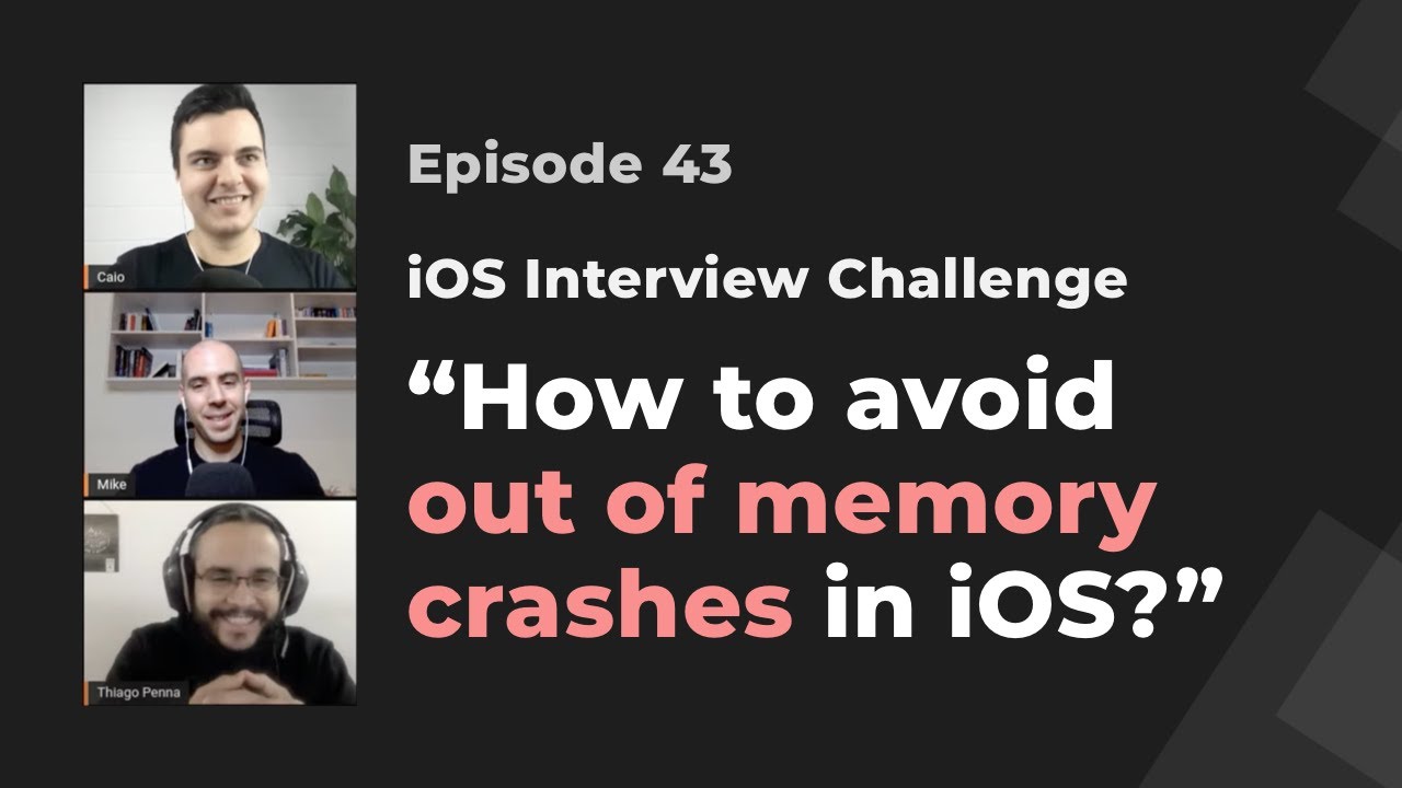 How to avoid iOS memory warnings and out of memory crashes | iOS Dev Live Mentoring