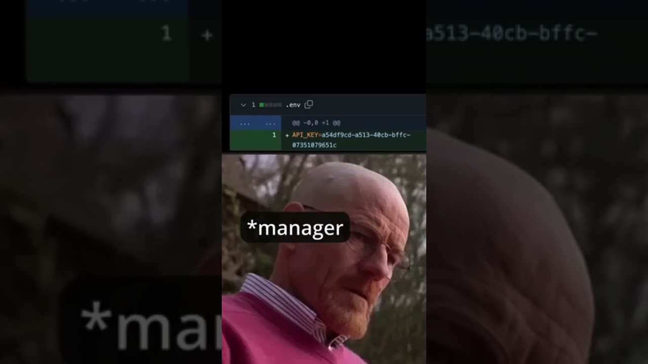 You ignored ignoring your env file #coding #programming #javascript #python