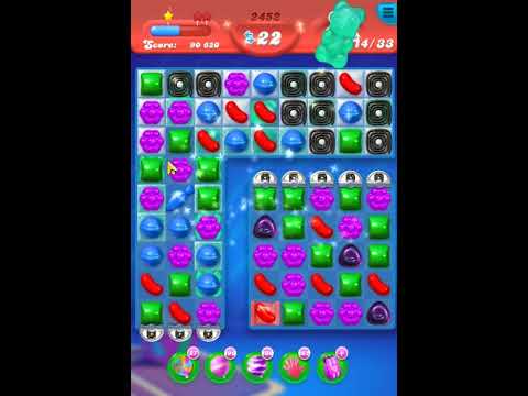 Candy Crush Soda Saga Level 2452 Get 3 Stars, 23 Moves Completed