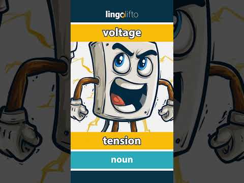 🇬🇧🇫🇷 voltage - tension : learn English : apprenons l'anglais : vocabulary builder