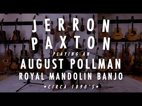 August Pollmann Royal Mandolin Banjo (1890), black hard shell | Reverb