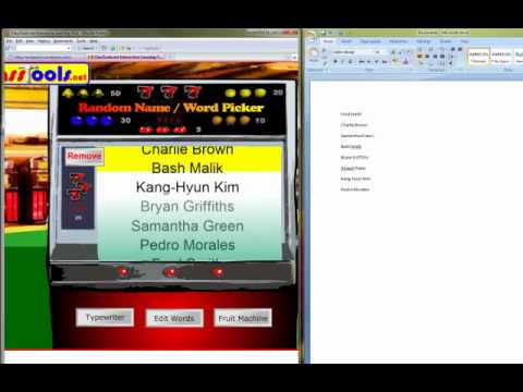Fruit Machine: Random name picker for the classroom