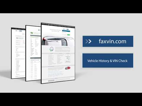 FAXVIN (FAX VIN) – VIN Lookup & Vehicle History Reports