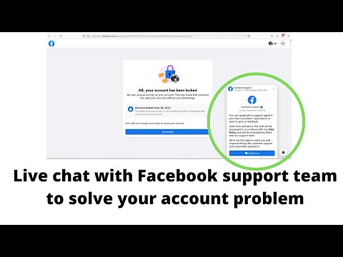 Recover your locked account through live chat with the Facebook support team Easily
