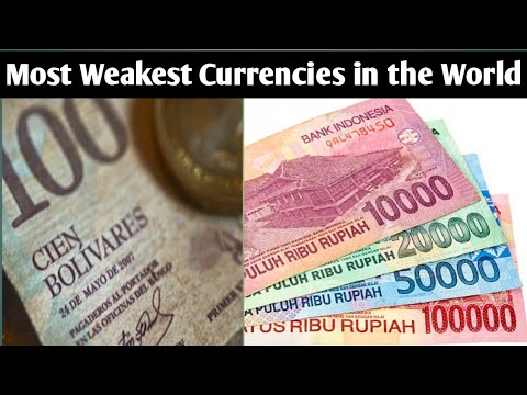 Top 10 Most Weakest Currencies in the World 2021