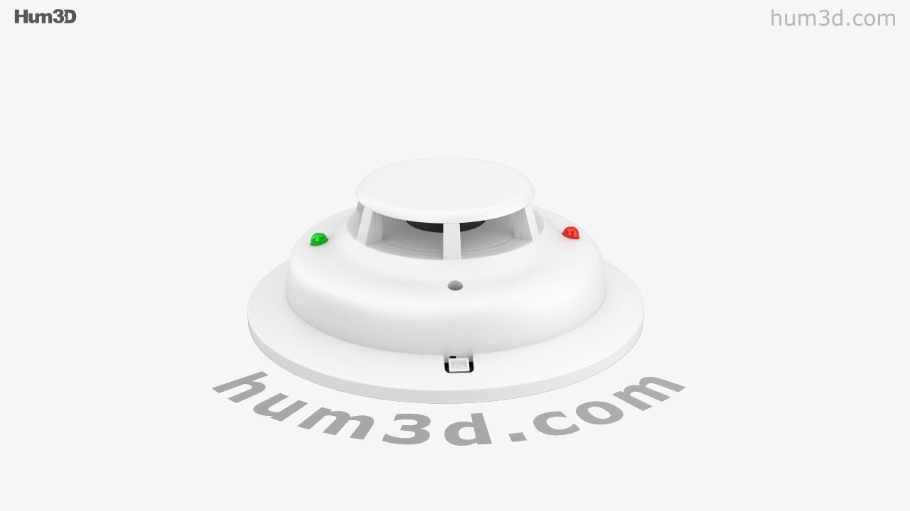 Smoke Detector 3D model by 3DModels.org