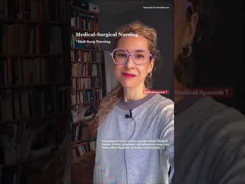 How to say MEDICAL SURGICAL NURSE in Spanish