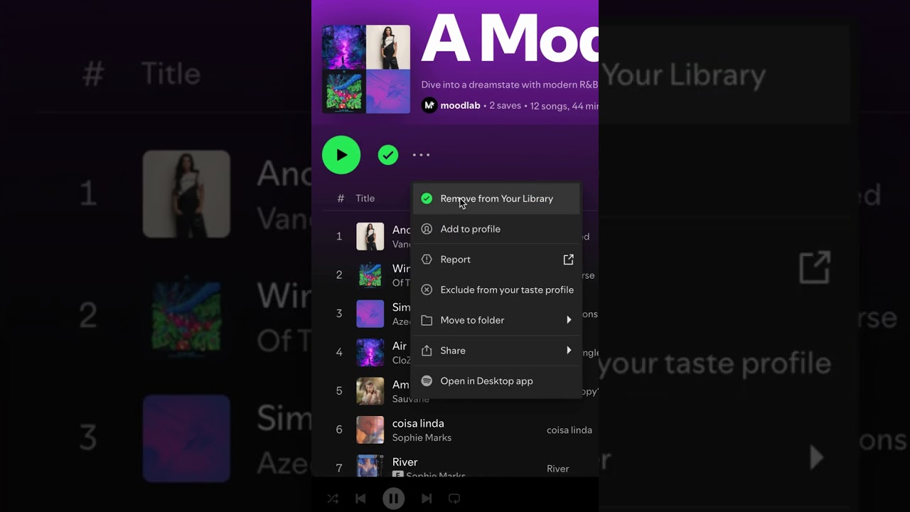 How to remove a playlist on Spotify