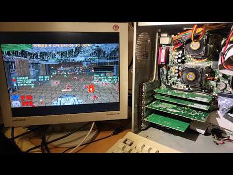 Hewlett Packard TC-3100 Server Testing ZDaemon Online Doom Multiplayer