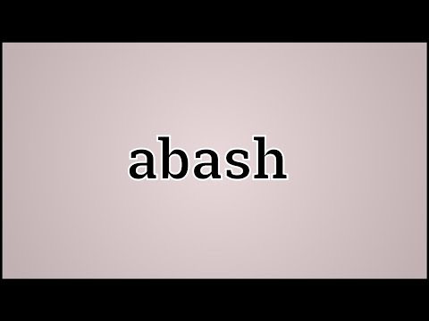 What Abash Means