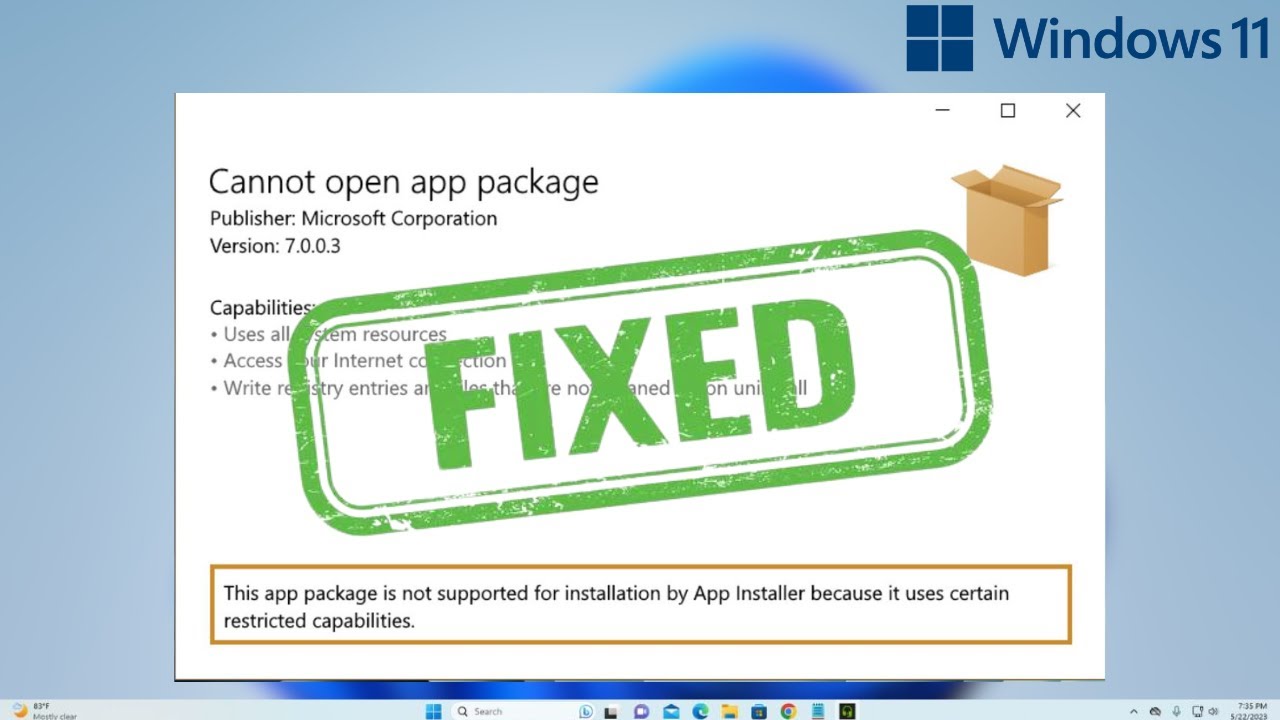 App Package Not Supported for Installation - How to Troubleshoot