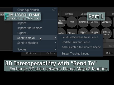 3D Interoperability with 'Send To' - PART 1 - Flame 2020.3