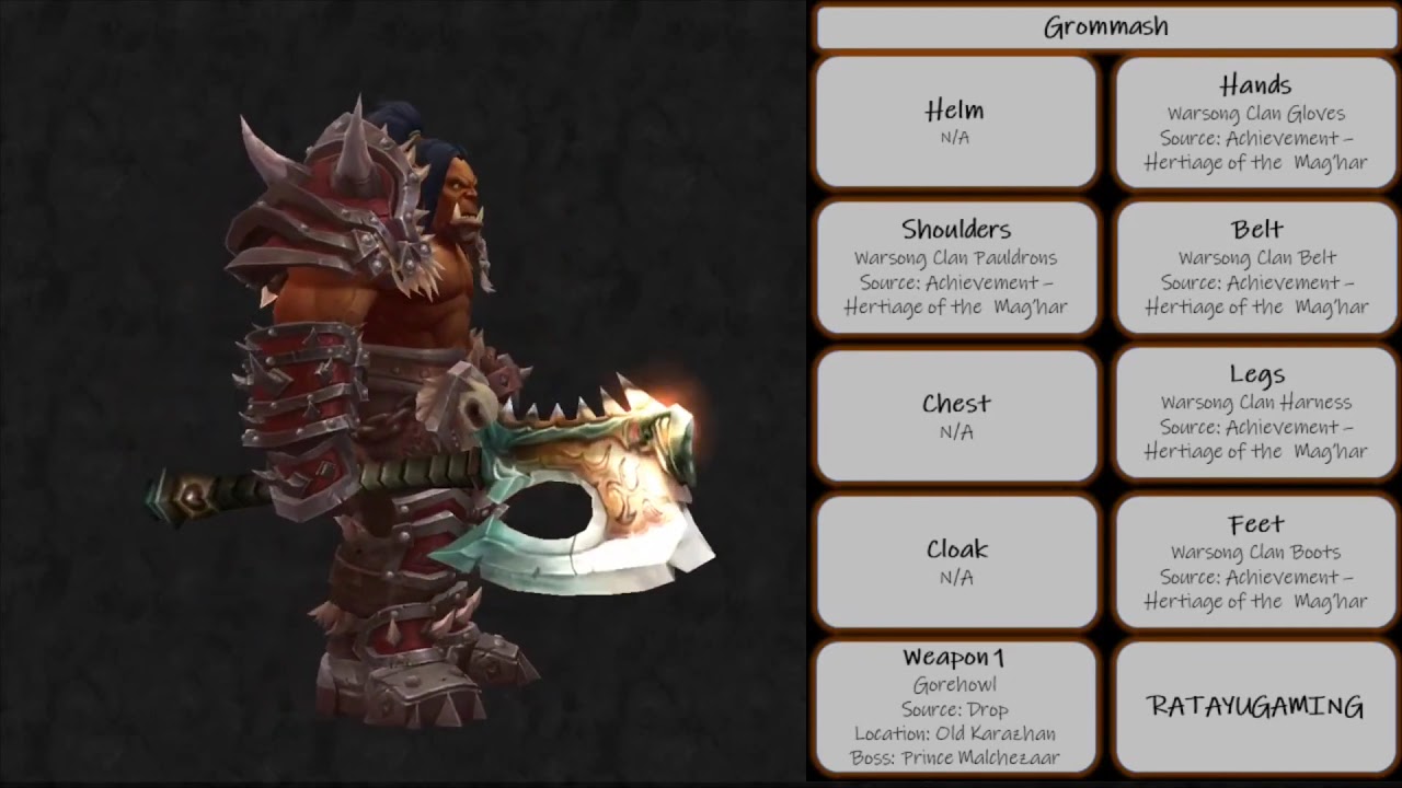 Grommash Hellscream Transmog