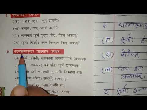 NCERT Class 7 Sanskrit chapter 2 question answers. Durbuddhi Vinashyati