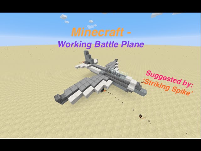 Minecraft Working Battle Plane 1.0 Minecraft Map