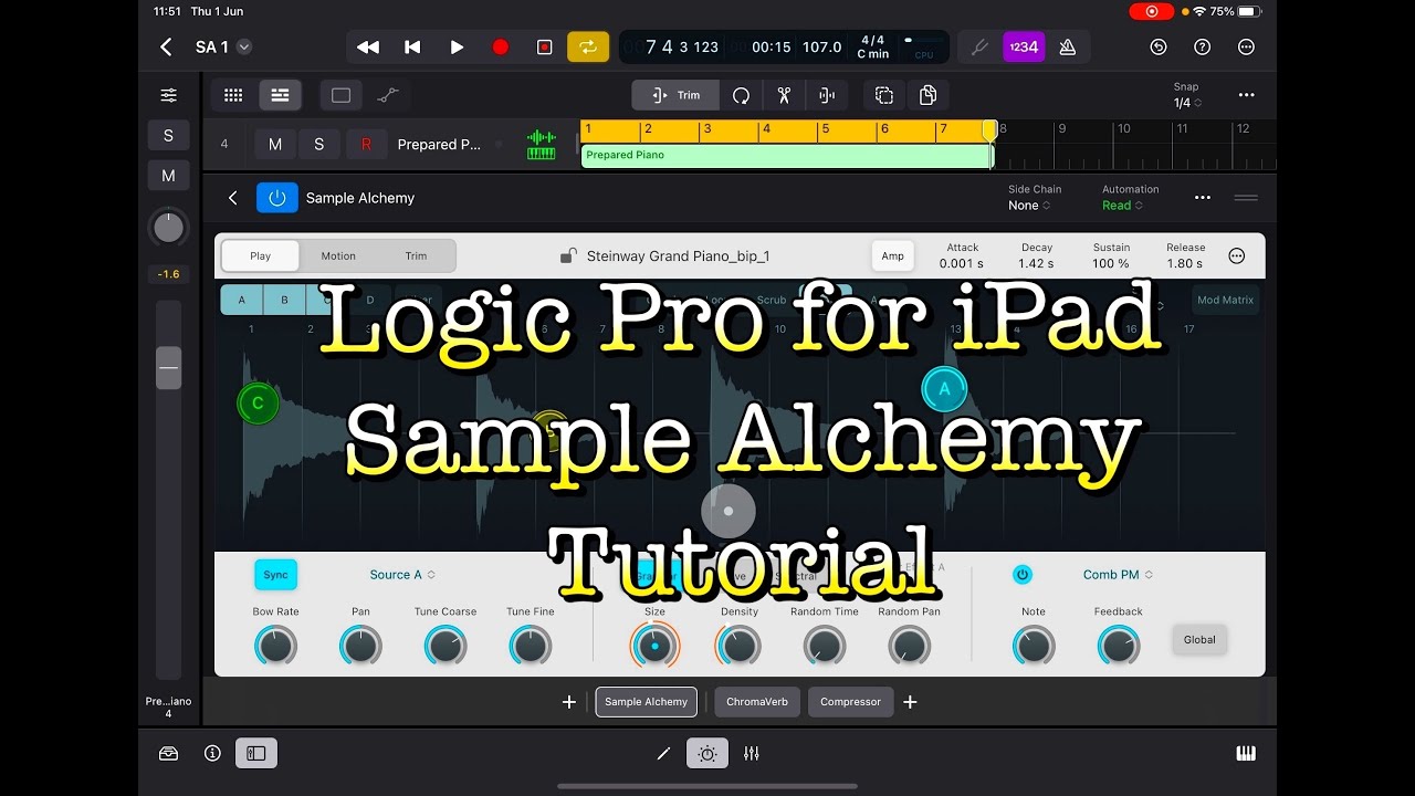 Logic Pro for iPad - The Sample Alchemy Instrument - Tutorial, Walkthrough & Demo