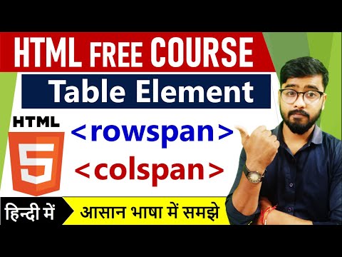 rowspan and colspan in html | Table in HTML | by Rahul Chaudhary