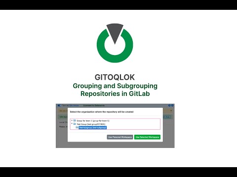 Gitoqlok - Grouping and Subgrouping repositories in GitLab