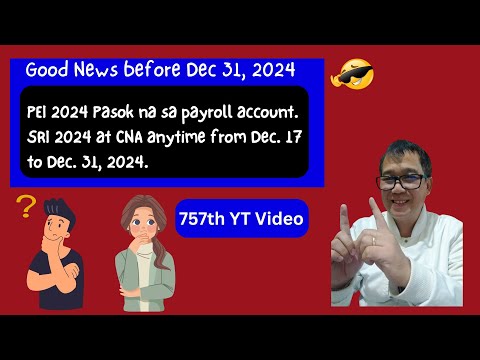 Good News before Dec 31, 2024 for Government Employees. Sana All.